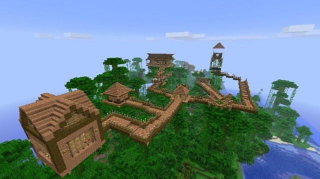 Tree Top Fortress V2 Minecraft Map