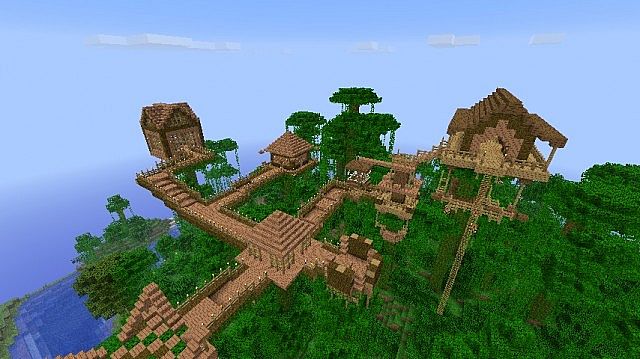 Tree Top Fortress V2 Minecraft Map
