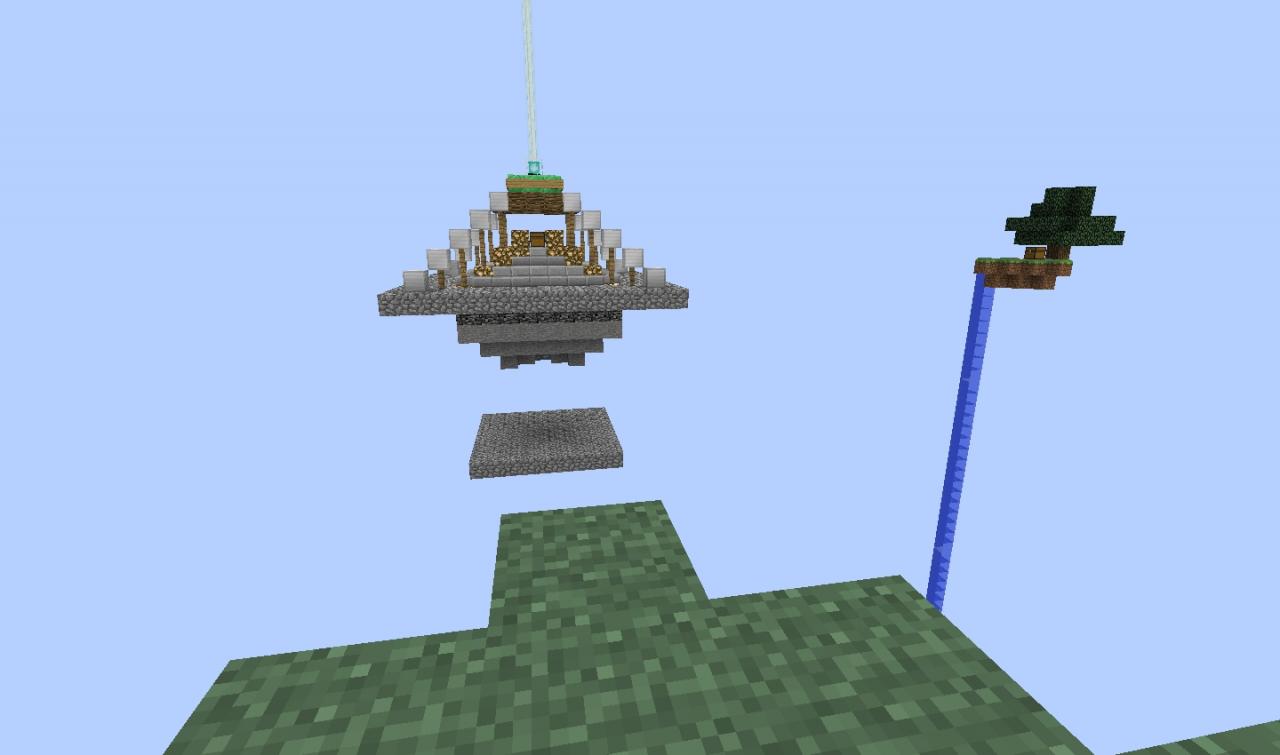 4 PLAYERS 1 WINNER Skyblock Wars Multiplayer Minecraft Map