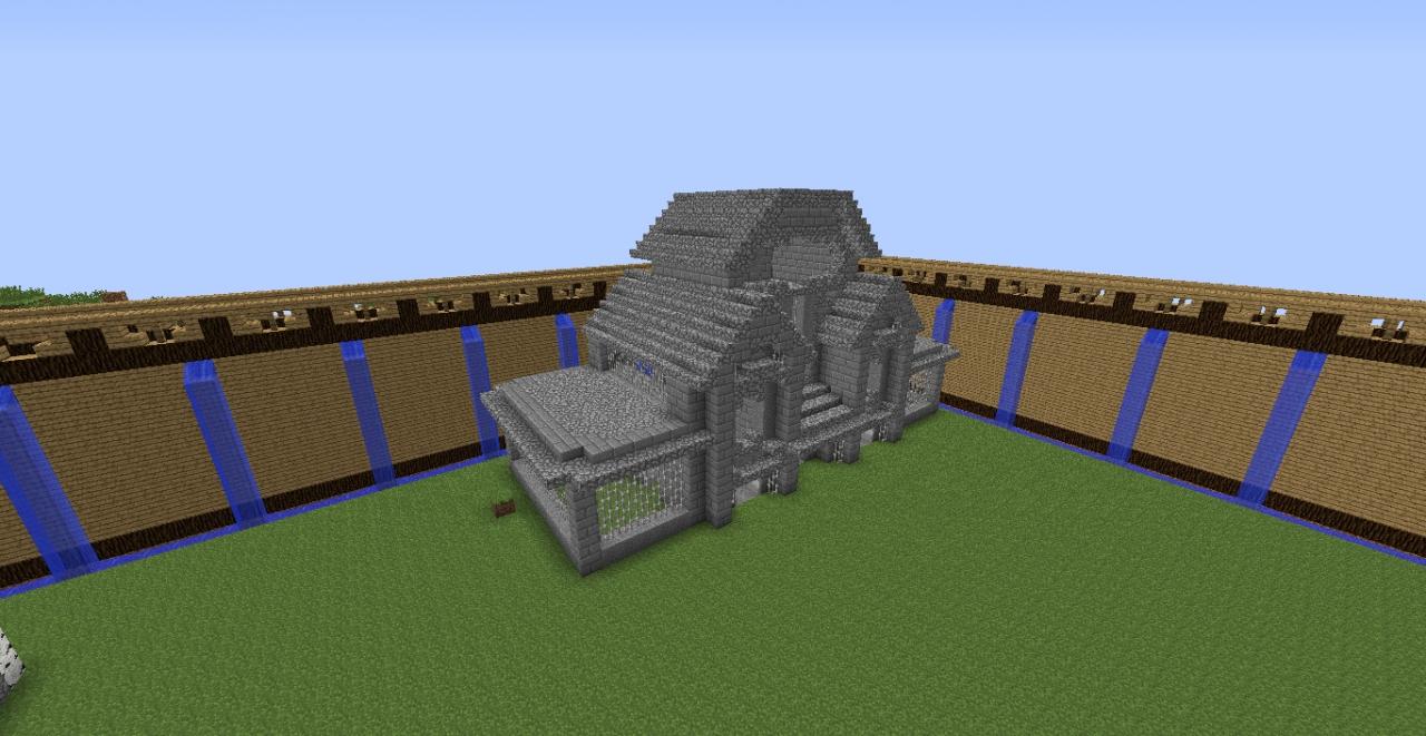 Stone Mansion (great for survival/town hall) Minecraft Map