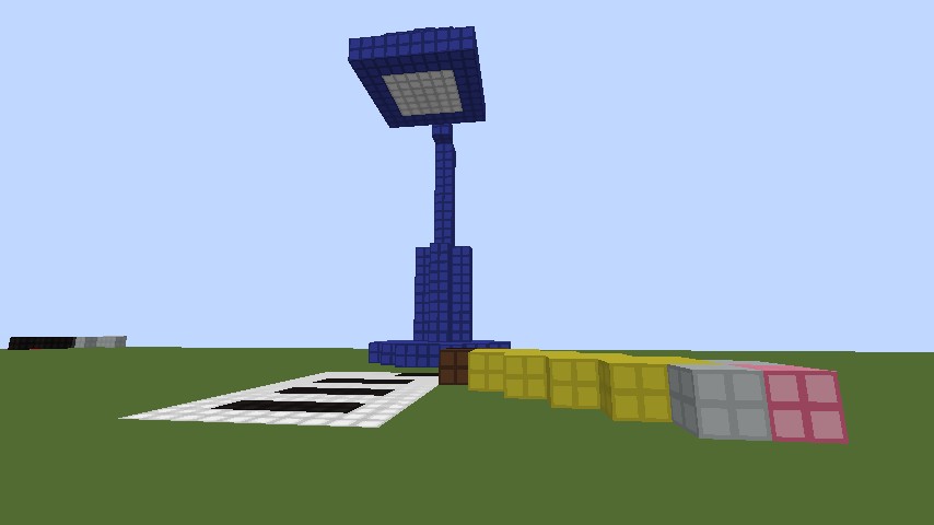 Computer Pixel Art Minecraft Map