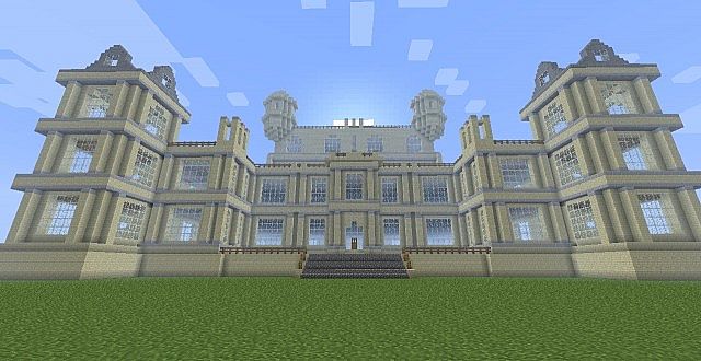 Wollaton Hall - Wayne Manor in Dark Knight Rises Minecraft Map