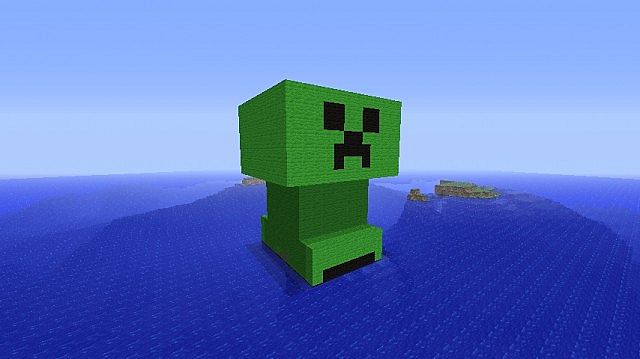Huge Creeper Minecraft Map