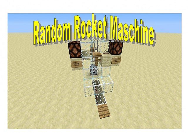Random Redstone Maschine with Rockets Minecraft Map