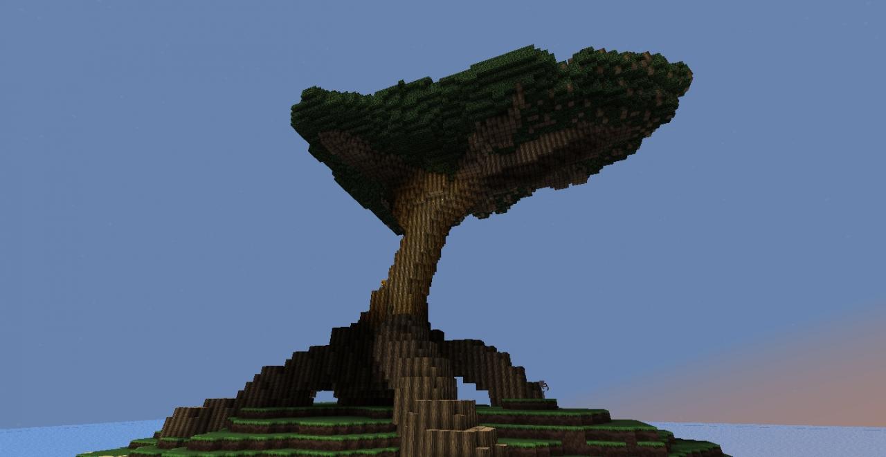 Small island, And a big Tree. Minecraft Map