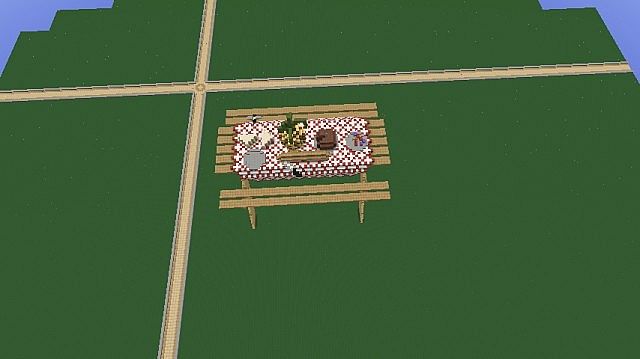 giant picnic table Minecraft Map