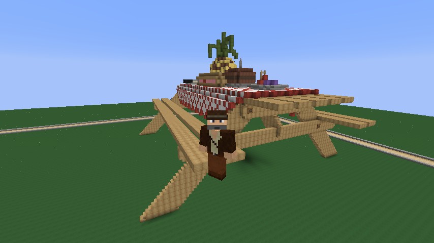 giant picnic table Minecraft Map