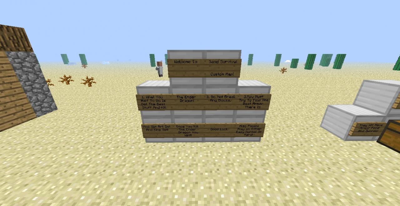 Sand Survival Custom Map Minecraft Map