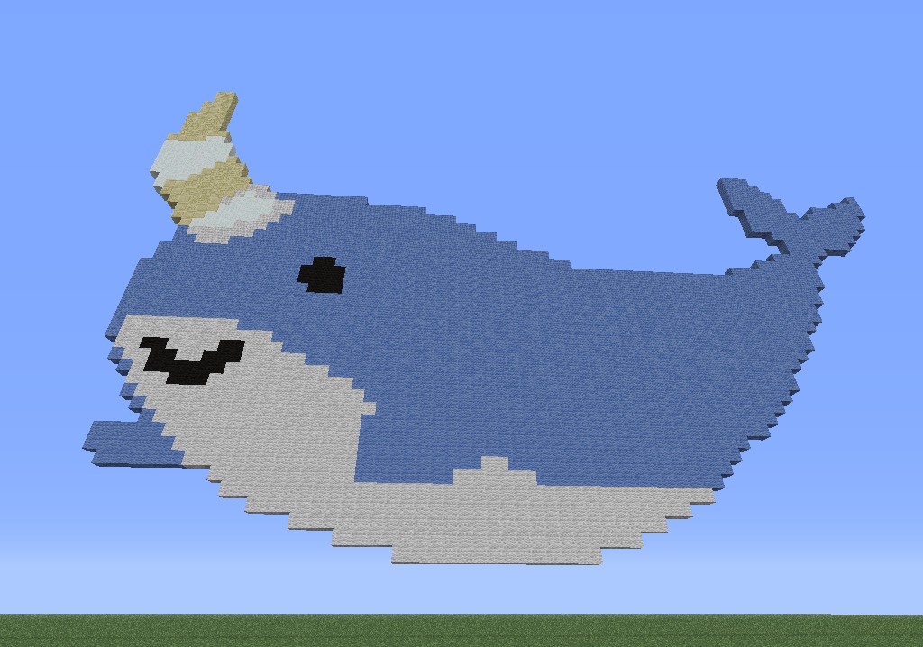 Cute Narwhal Pixel Art! Minecraft Map
