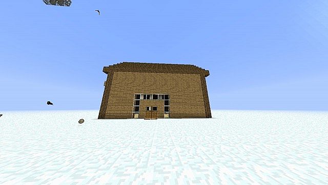A House in a flat world. Minecraft Map