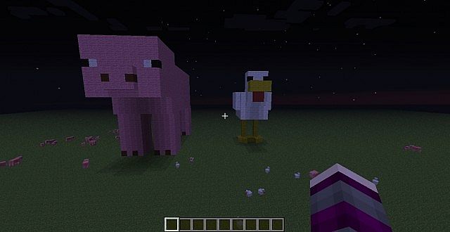 Giant pig and Giant Chicken!! Minecraft Map