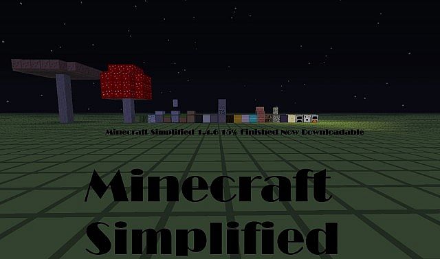 Minecraft Simplified 1.4.6 Minecraft Texture Pack
