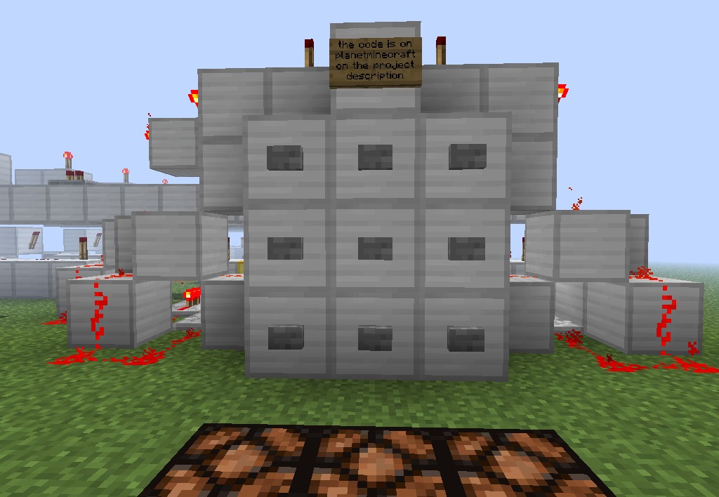 Extreeme compact 3x3 door + combination lock Minecraft Map