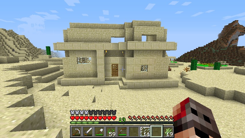 sand dunes house Minecraft Map