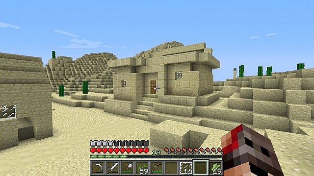 sand dunes house Minecraft Map