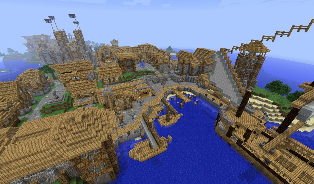Medieval City, Breakwater Minecraft Map
