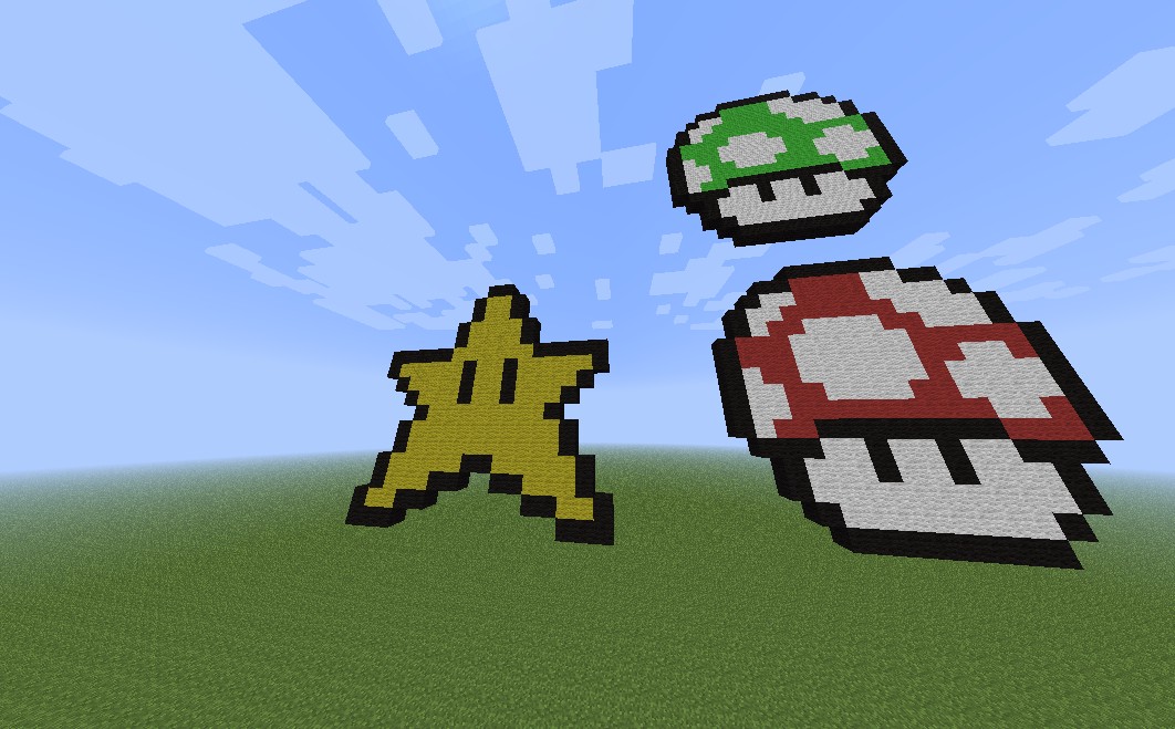 Pixel Art Minecraft Map