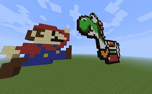 Pixel Art Minecraft Map