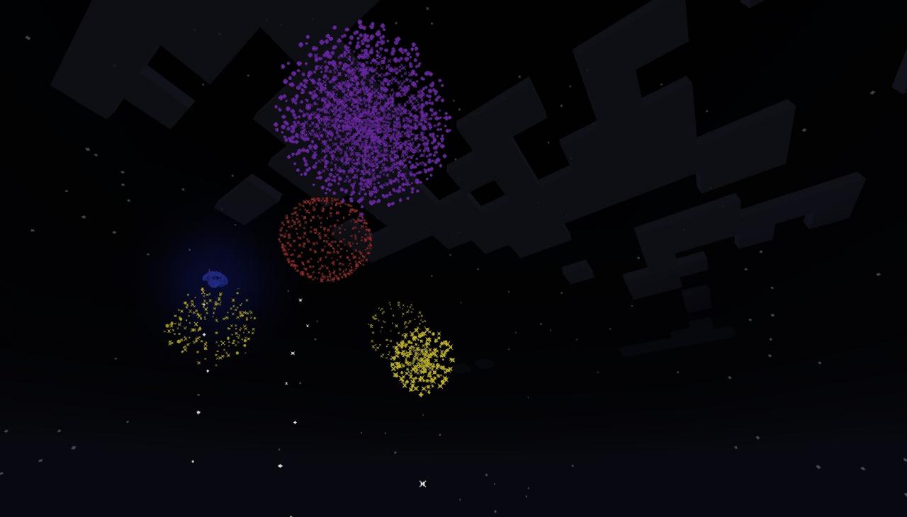 Firework Show First ever 'Firework Rail Show' Minecraft Map