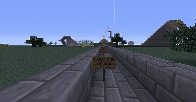 fun village and rides Minecraft Map