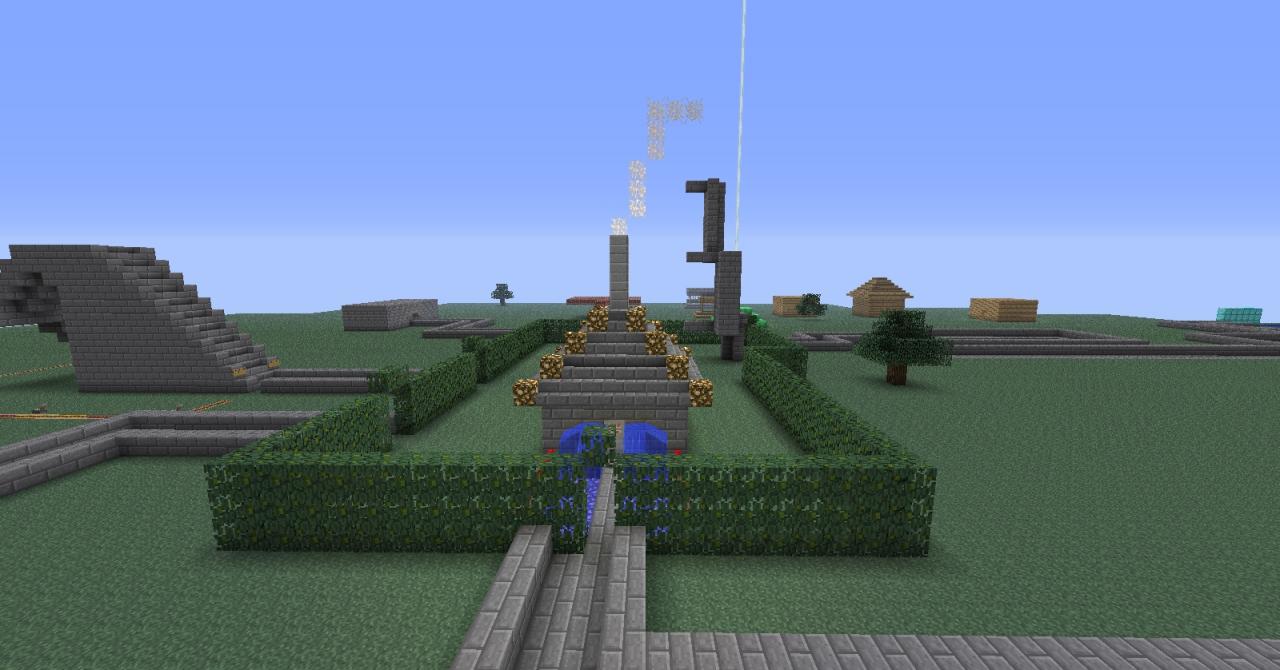 fun village and rides Minecraft Map