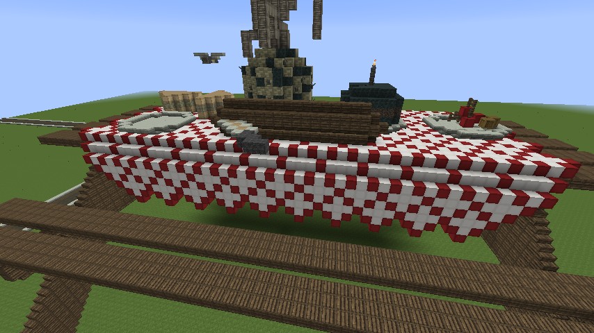 giant picnic table Minecraft Map