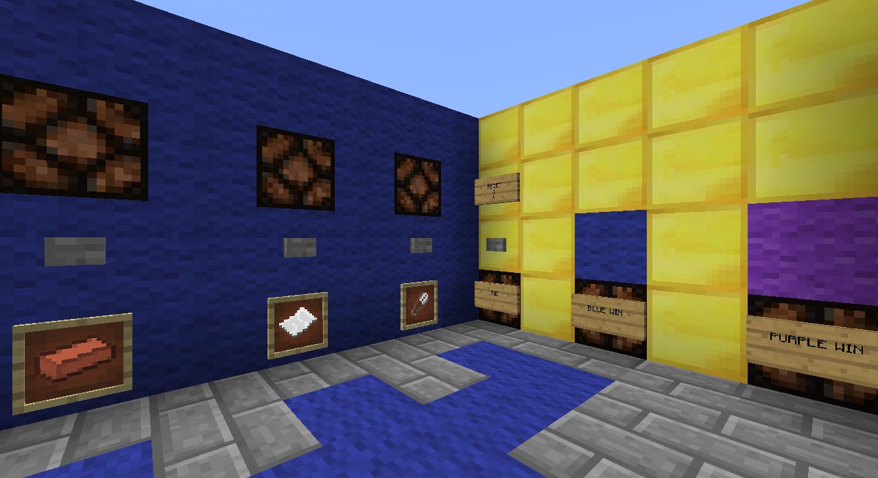 Brick, Paper, Shears! (Rock, Paper, Scissor) Minecraft Map