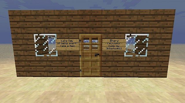 Binary Calculator Minecraft Map
