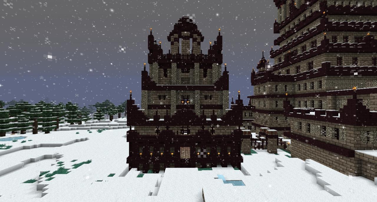Minecraft Timelapse - Snow Castle Minecraft Map