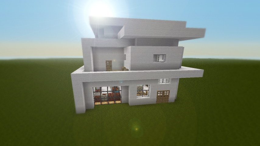 Three-story Modern House Minecraft Map