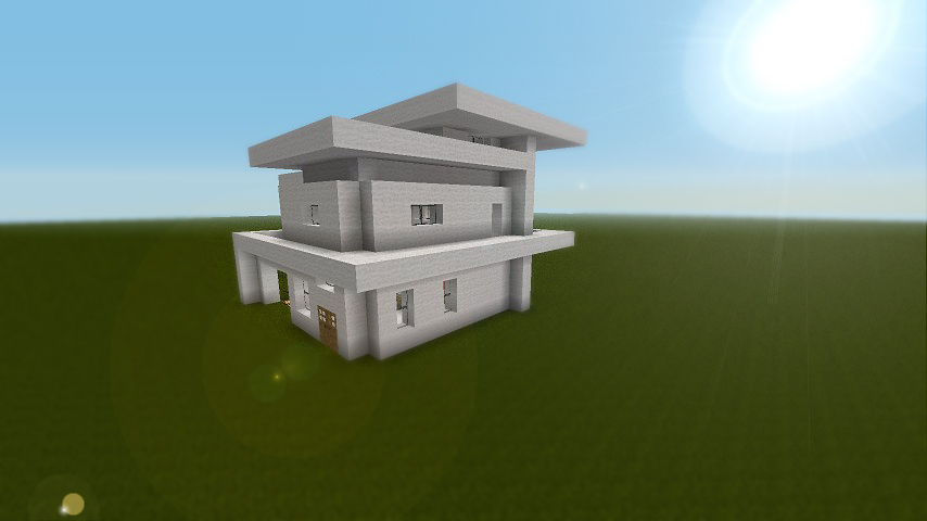 Three-story Modern House Minecraft Map