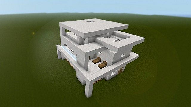 Three-story Modern House Minecraft Map