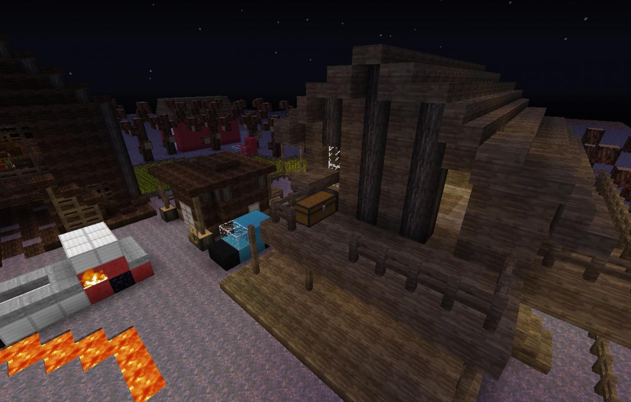 Craft of duty Black blocks ll Zombies Tranzit Minecraft Map