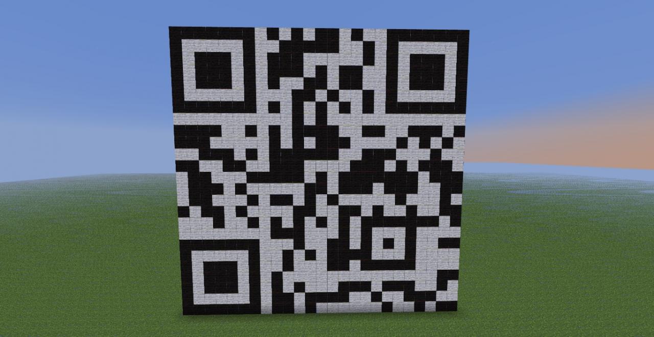 Merry Christmas -as- a QR-Code in Minecraft ! Minecraft Map
