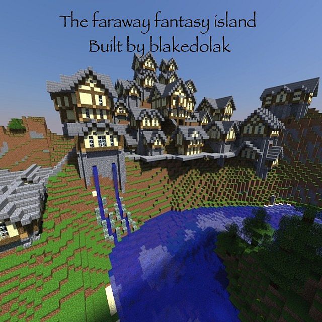 A Faraway Fantasy Town Minecraft Map