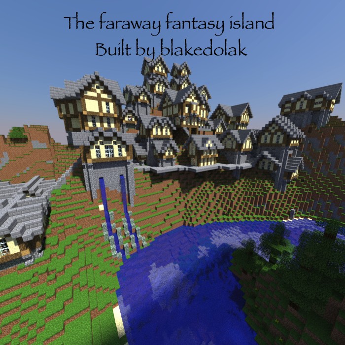 A Faraway Fantasy Town Minecraft Map