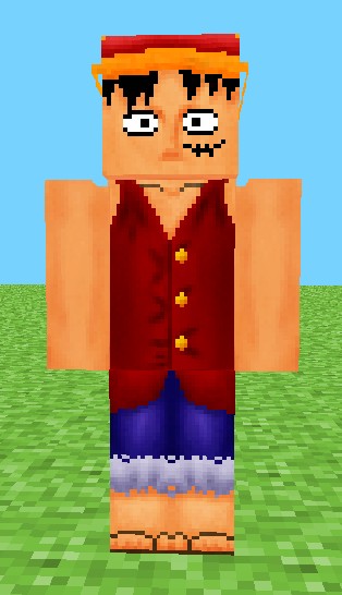 Monkey D. Luffy [One Piece] [HD Skin] Minecraft Blog