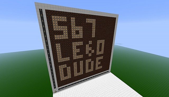 20x20 Drawing Screen Minecraft Map