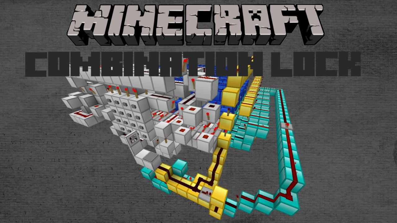 Combination Lock With 4x4 Input Minecraft Map