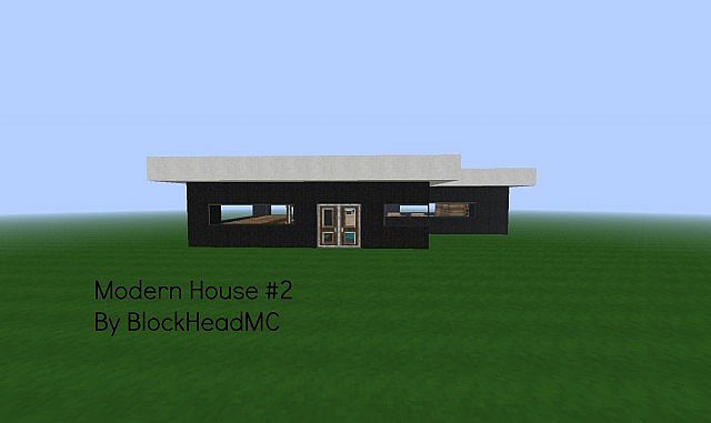 Modern House #2 {No Worldedit/VoxelSniper used} Minecraft Map