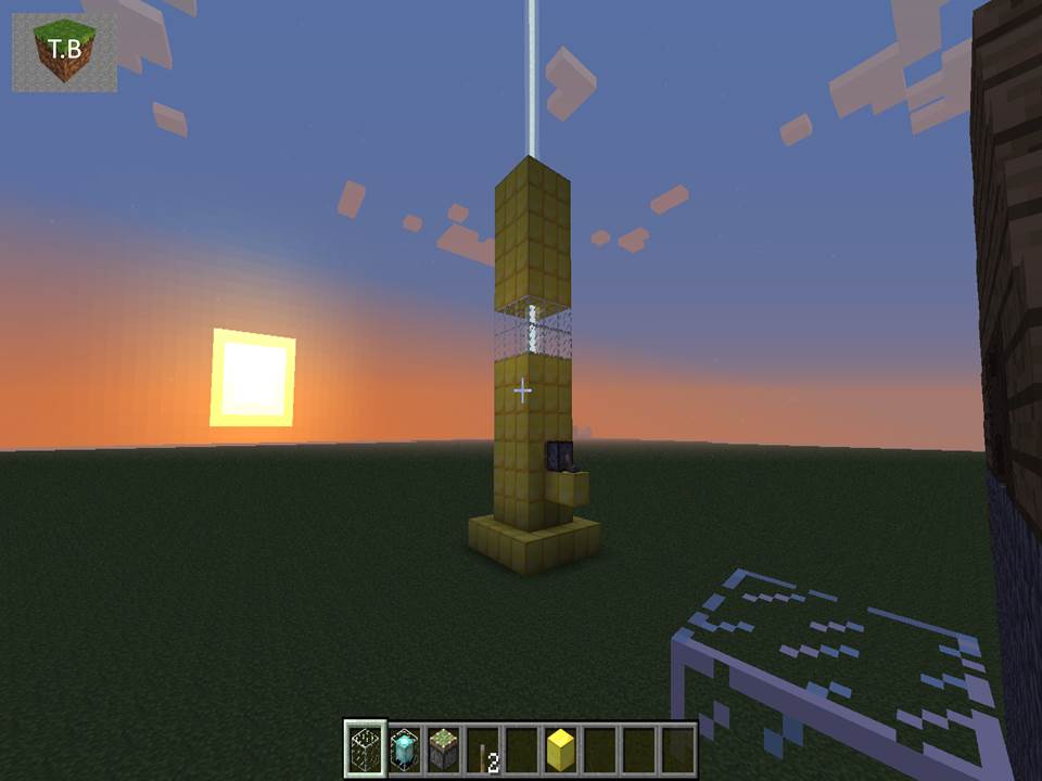 Spotlight on and off switch included Minecraft Map