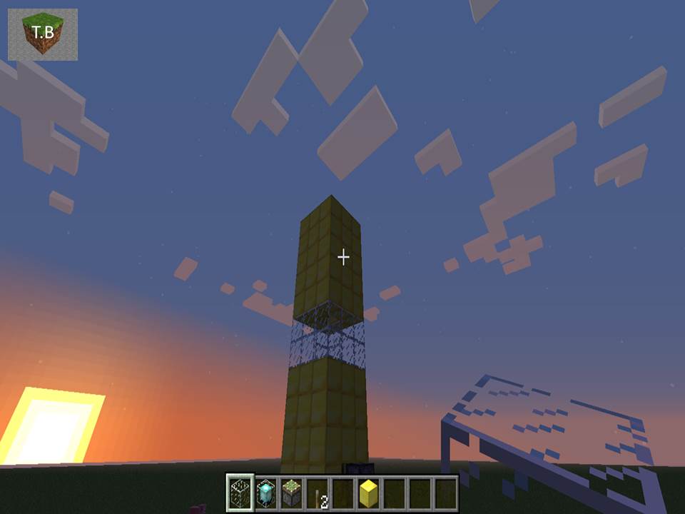 Spotlight on and off switch included Minecraft Map