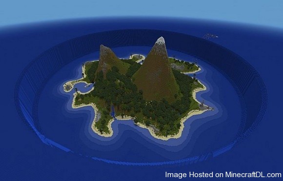 Volcanic island Minecraft Map