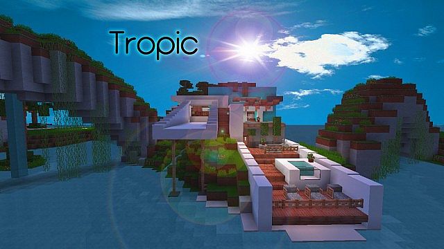 [Modern] Tropic - Luxury Island Home Minecraft Map