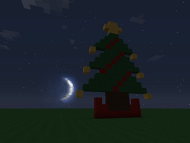 2D Christmas Tree Minecraft Map