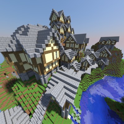 A Faraway Fantasy Town Minecraft Map