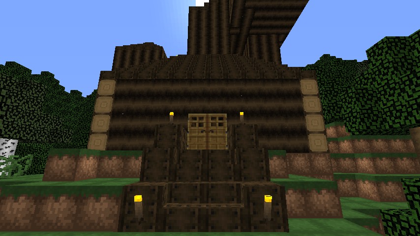 Log cabin Treehouse Minecraft Map