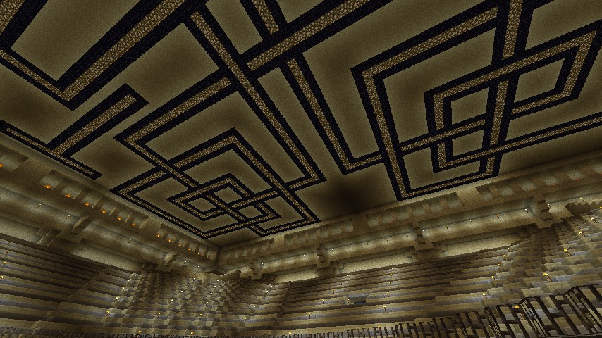 Highly detailed Sandstone Arena (spleef pvp mob or spawn) Minecraft Map