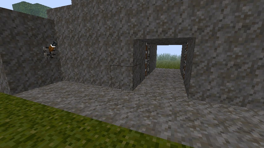 2x2 hidden piston door Minecraft Map