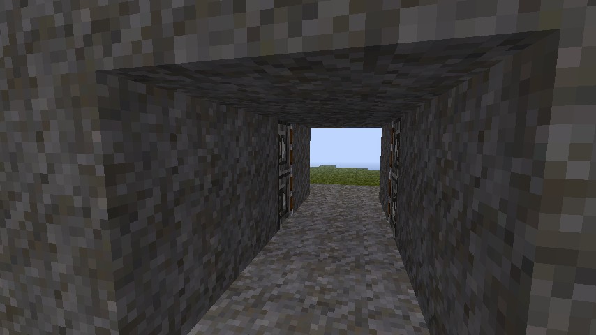 2x2 hidden piston door Minecraft Map